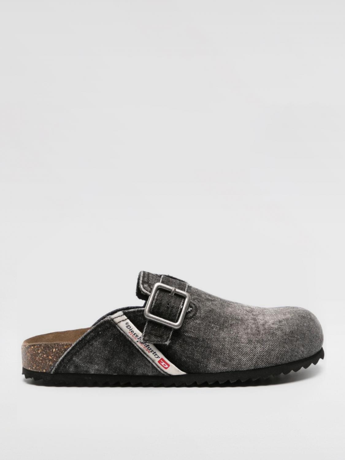 DIESEL: Shoes men - Black | Diesel sandals Y03375P3997 online at GIGLIO.COM