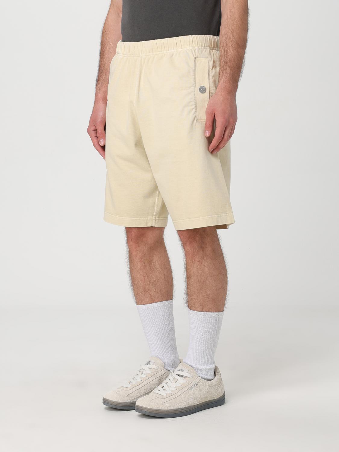 STONE ISLAND: Short men - Beige | Stone Island shorts 616X2 online at ...