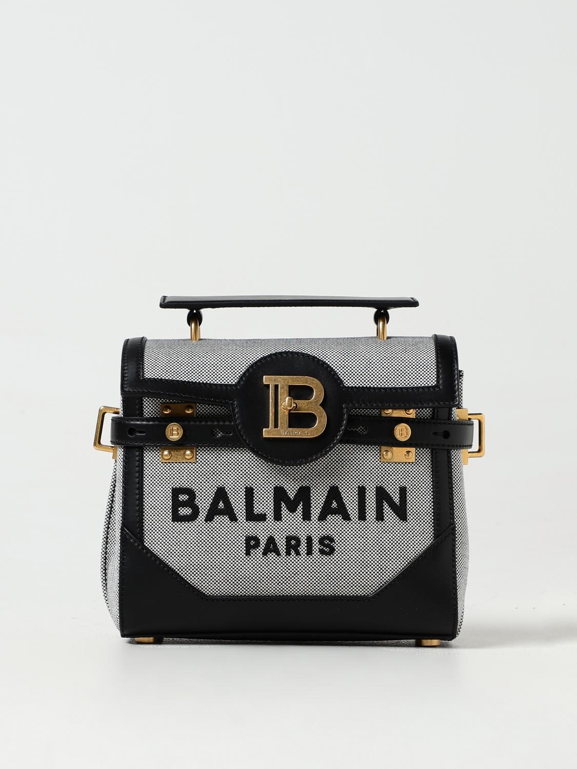 BALMAIN: Shoulder bag woman - Black | Balmain handbag CN1DB530TMSY ...