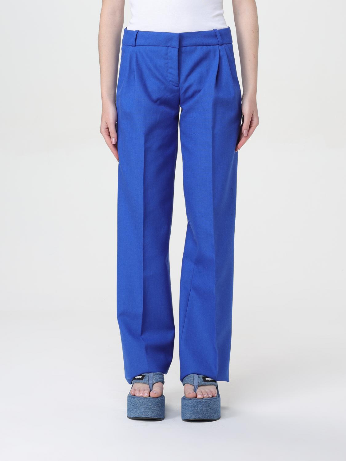 COPERNI: Pants woman - Blue | Coperni pants COPP63835 online at GIGLIO.COM