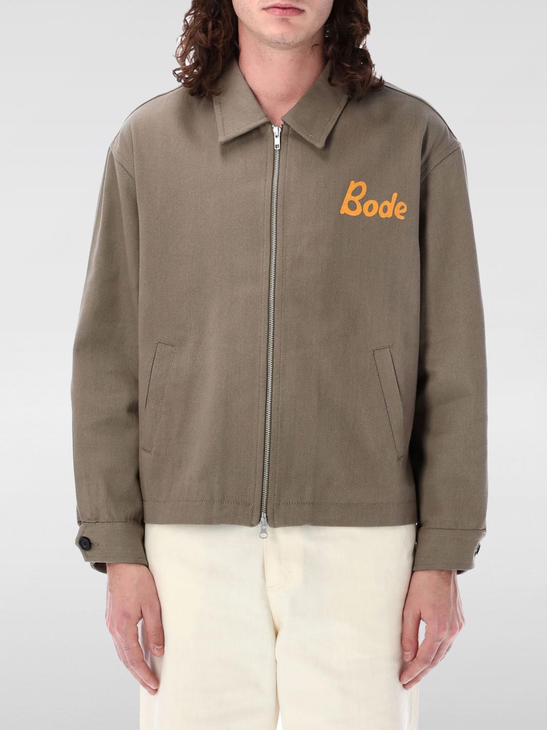 BODE: Jacket men - Grey | Bode jacket MRS24JA012C online at GIGLIO.COM