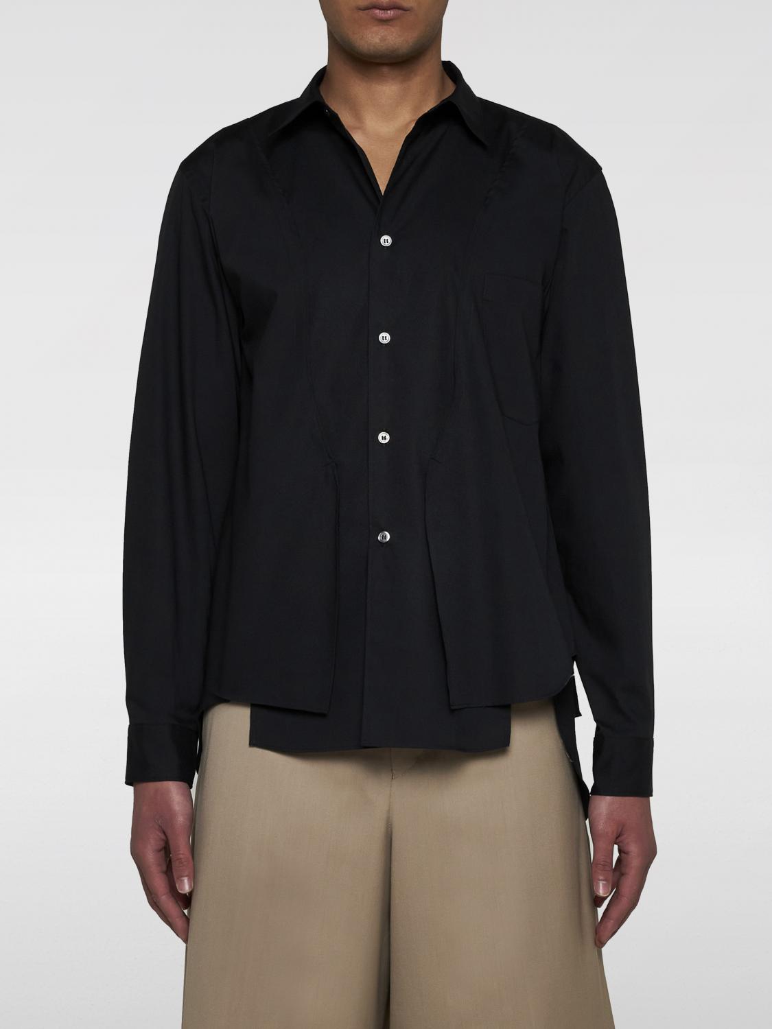 COMME DES GARCONS HOMME PLUS: Shirt men - Black | Comme Des Garcons ...
