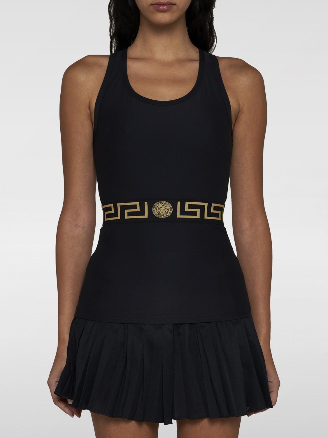 VERSACE: Top woman - Black | Versace top 10133351A06229 online at ...
