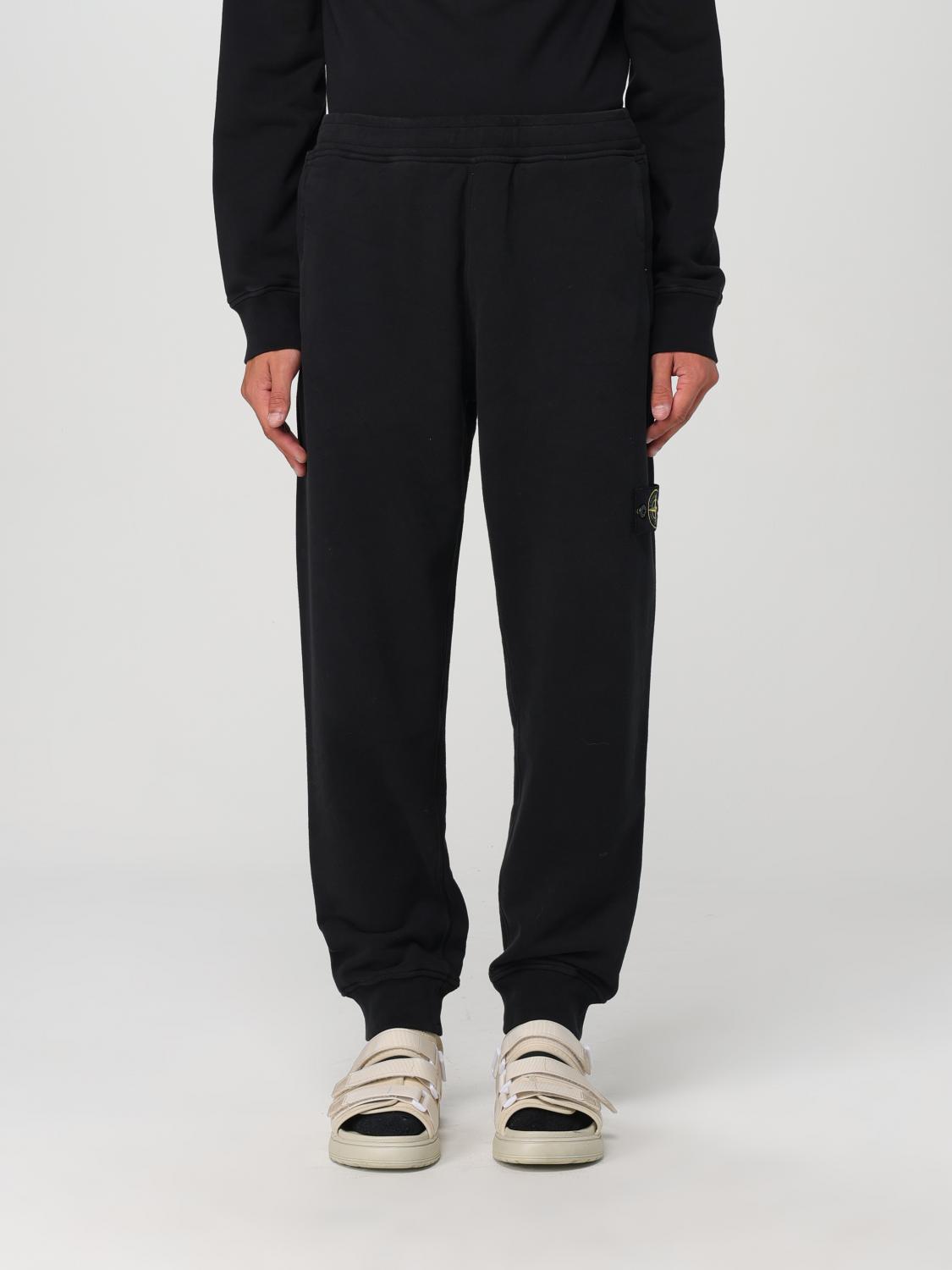 STONE ISLAND: Pants men - Black | Stone Island pants 811560920 online ...