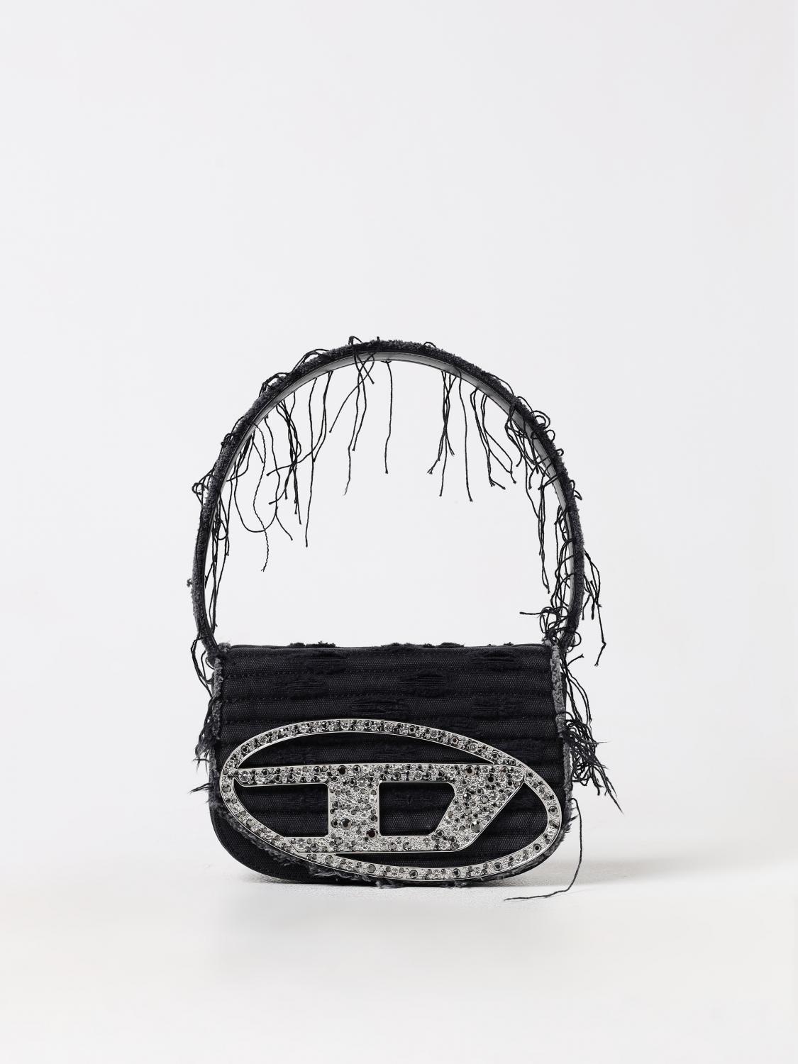 DIESEL: Shoulder bag woman - Black | Diesel mini bag X08396P6319 online ...