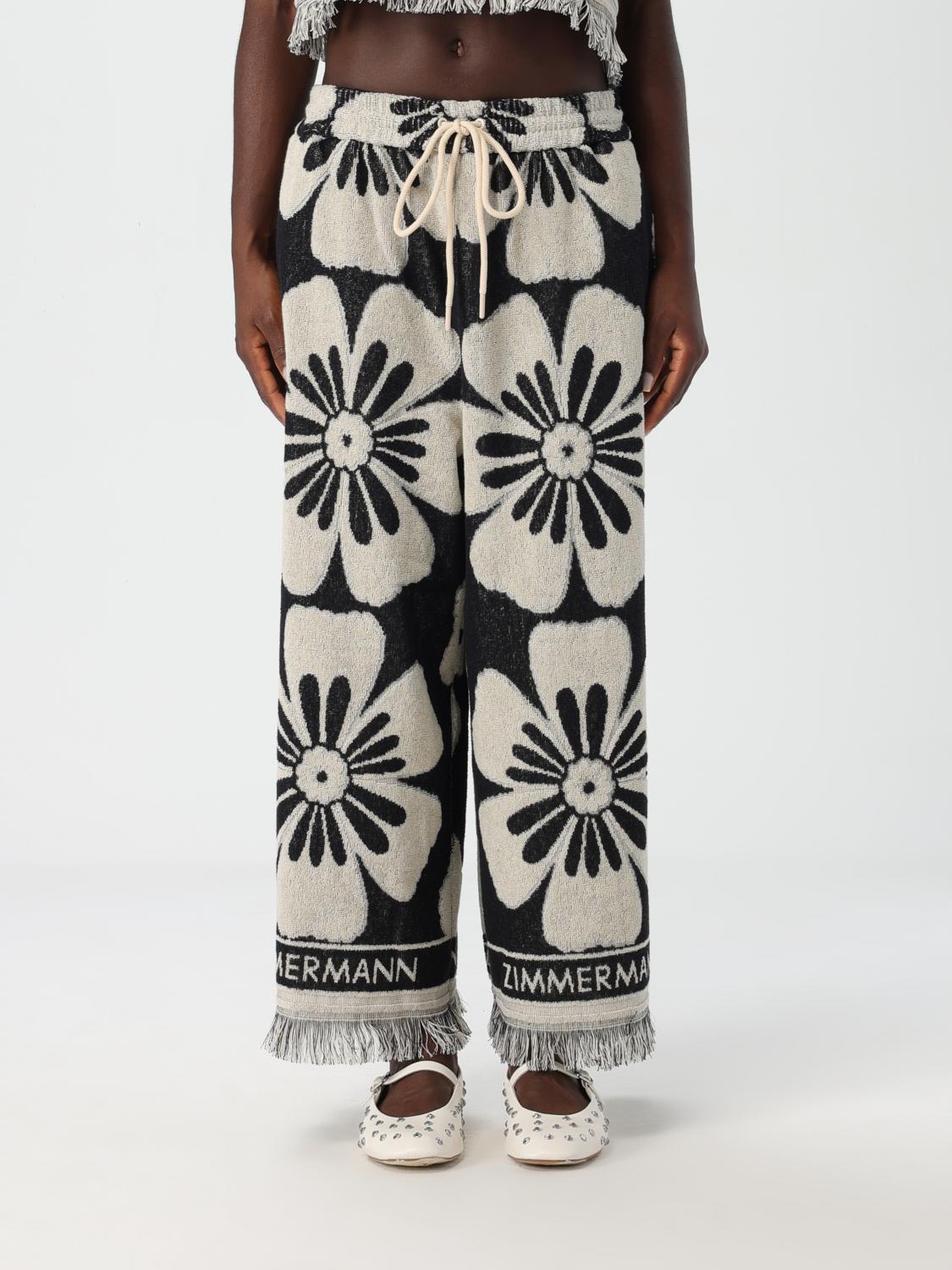 ZIMMERMANN: Pants woman - Black | Zimmermann pants 1420PSS241 online at ...