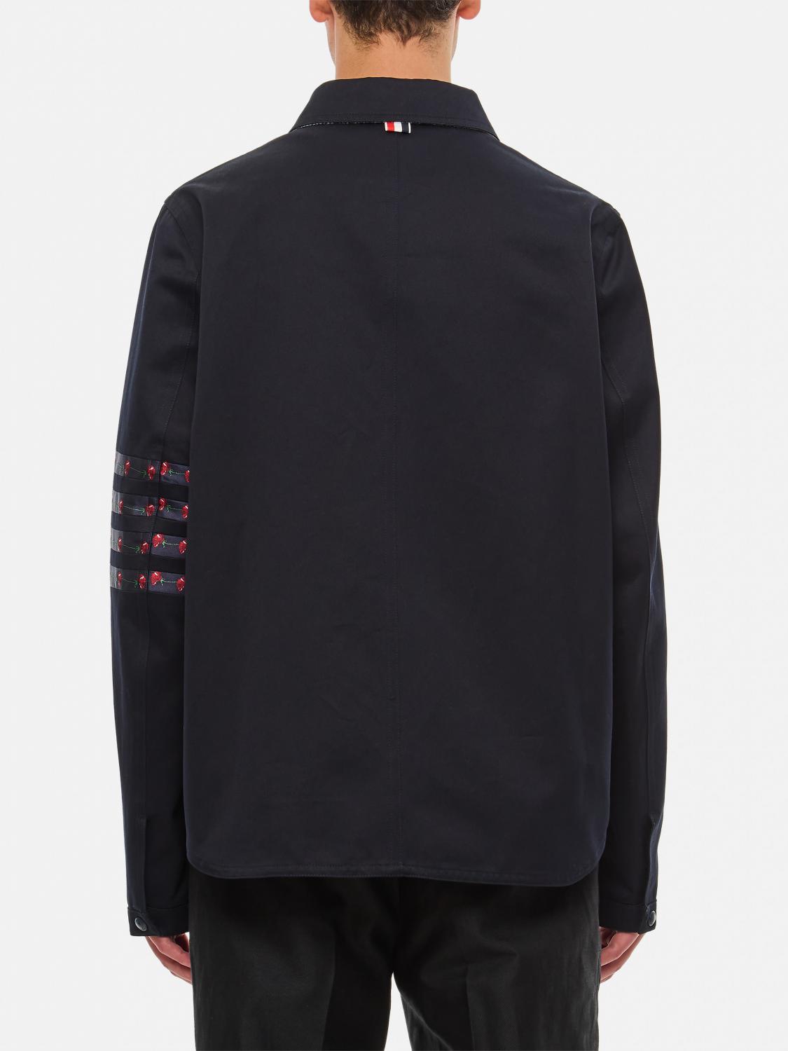 Thom Browne men's jacket - Blue | MJO228UF0704 | GIGLIO.COM