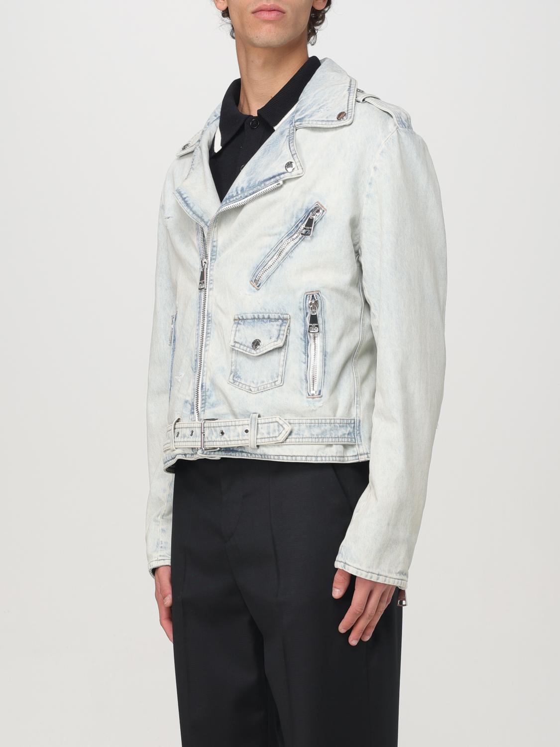 BALMAIN: Blazer men - Blue | Balmain jacket DH1TD485DE60 online at ...