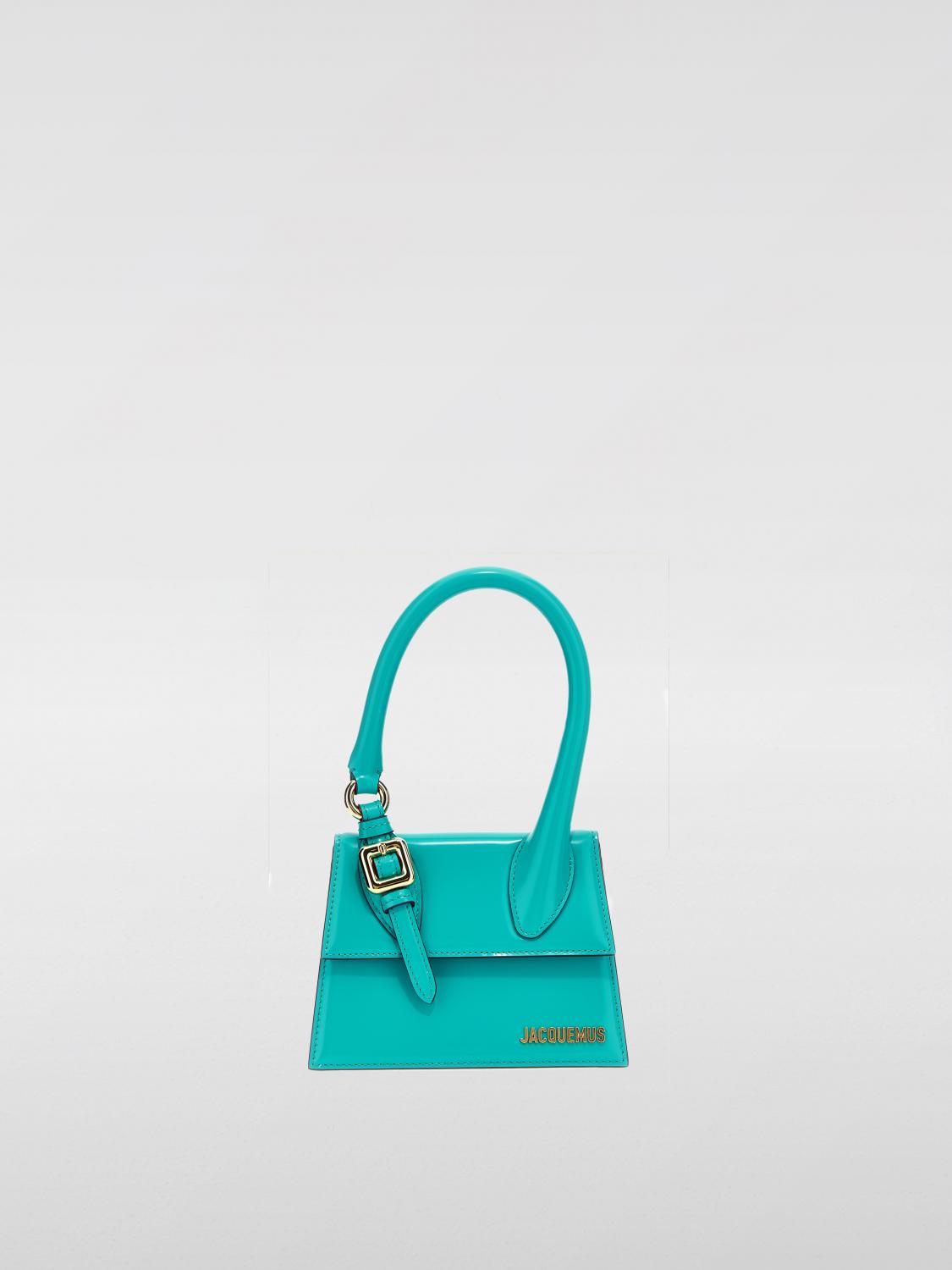 JACQUEMUS: Shoulder bag woman - Blue | Jacquemus mini bag ...