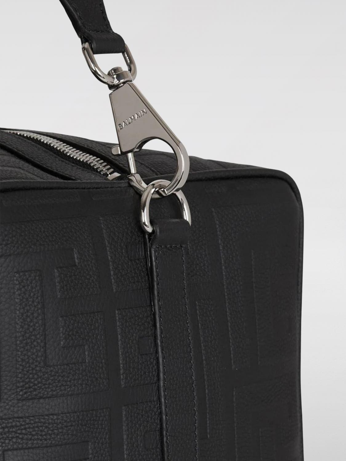 BALMAIN: Bags men - Black | Balmain bags DM1EC222LPGE online at GIGLIO.COM