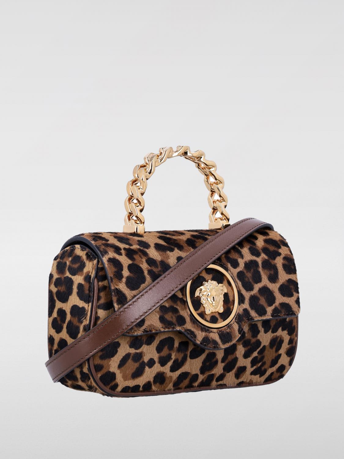 VERSACE: Handbag woman - Brown | Versace handbag 10134391A12240 online ...
