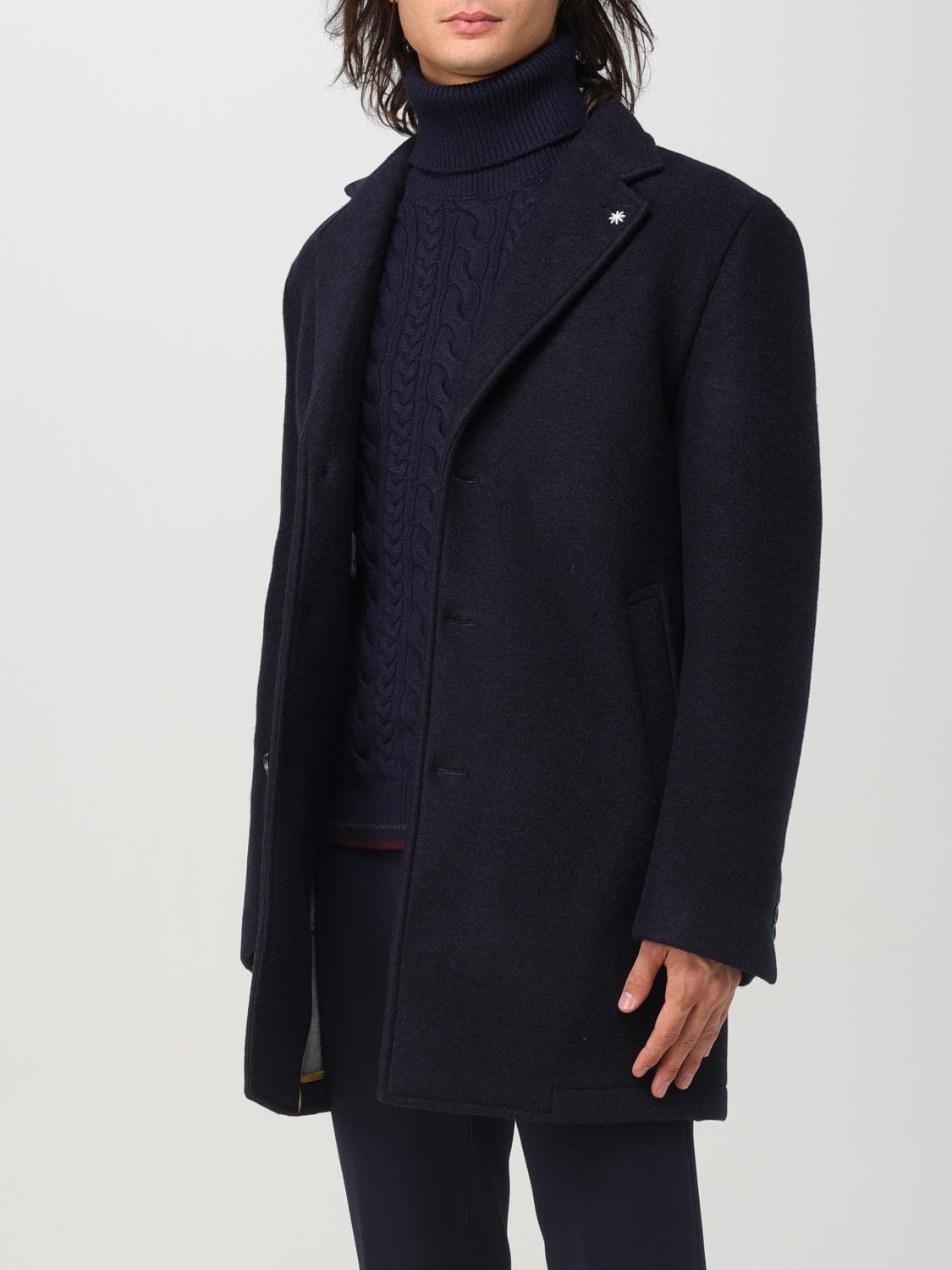 MANUEL RITZ: Coat men - Blue | Manuel Ritz coat 3732C4900C243806 online ...