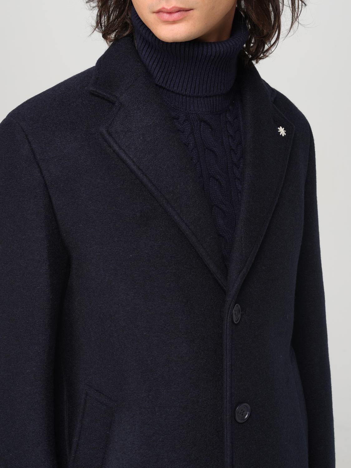 MANUEL RITZ: Coat men - Blue | Manuel Ritz coat 3732C4900C243806 online ...