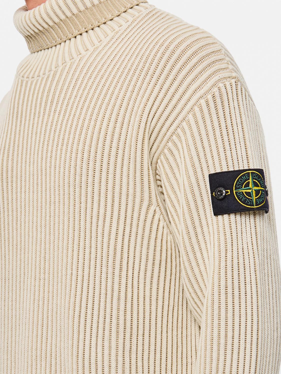 STONE ISLAND: Sweater men - White | Stone Island sweater 8115551C1 ...