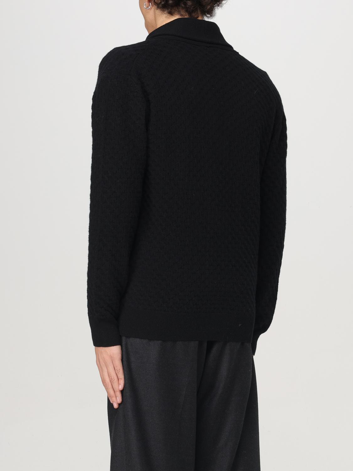PAOLO PECORA: Cardigan men - Black | Paolo Pecora cardigan A064F002 ...
