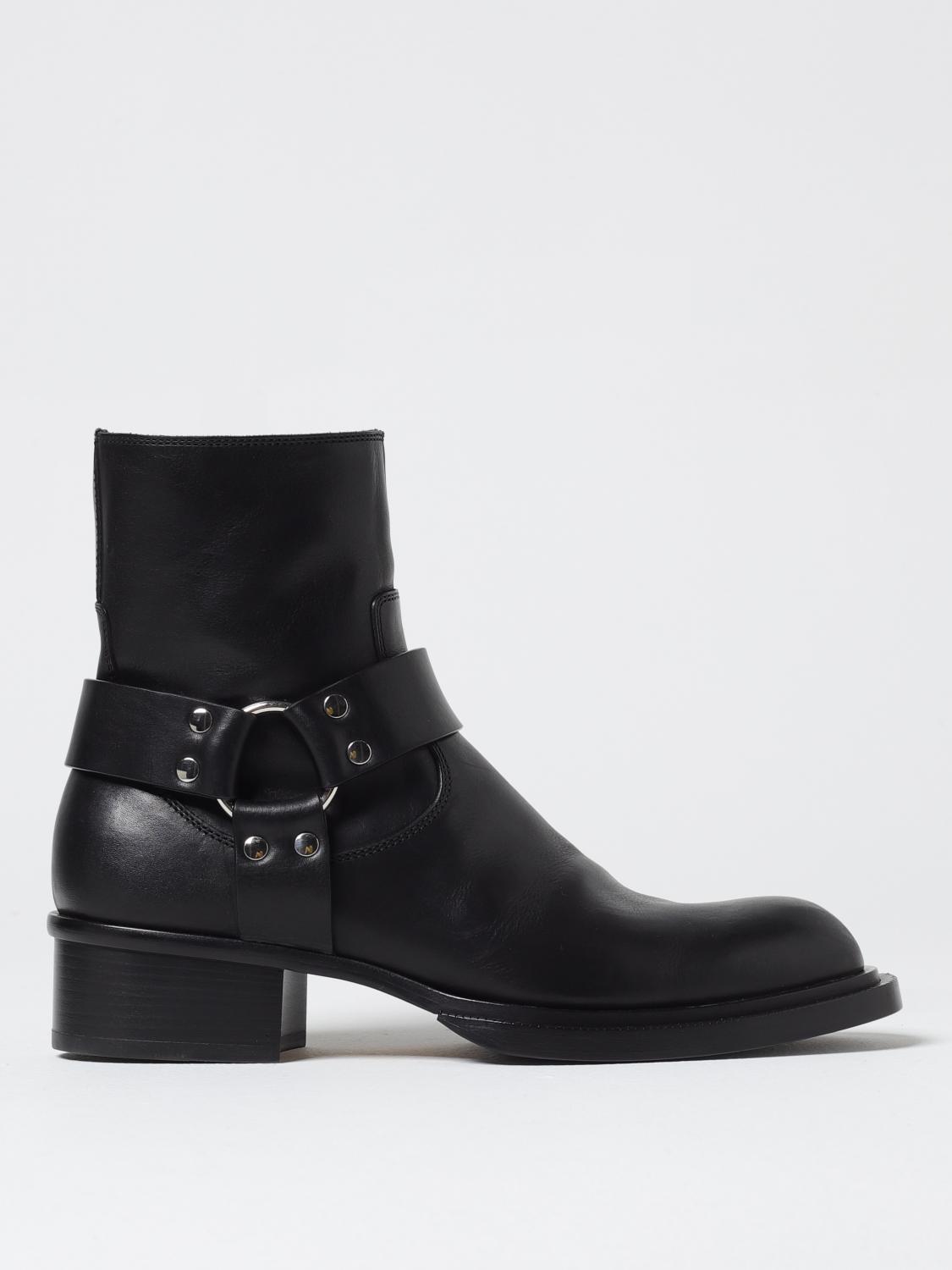 MCQUEEN: Boots men - Black | McQueen boots 794491WHQ72 online at GIGLIO.COM