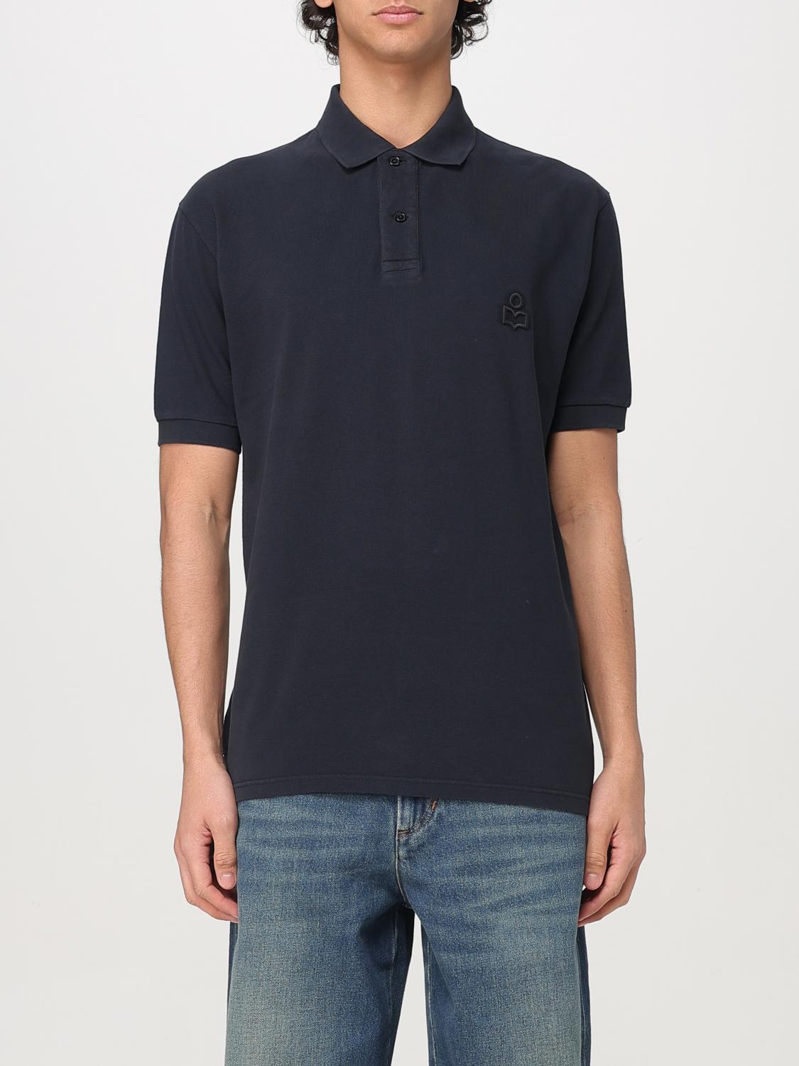 ISABEL MARANT: Polo in cotone - Nero | Polo Isabel Marant ...
