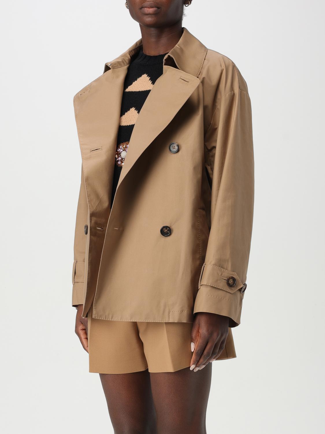 MAX MARA THE CUBE: Jacket woman - Beige | Max Mara The Cube trench coat ...