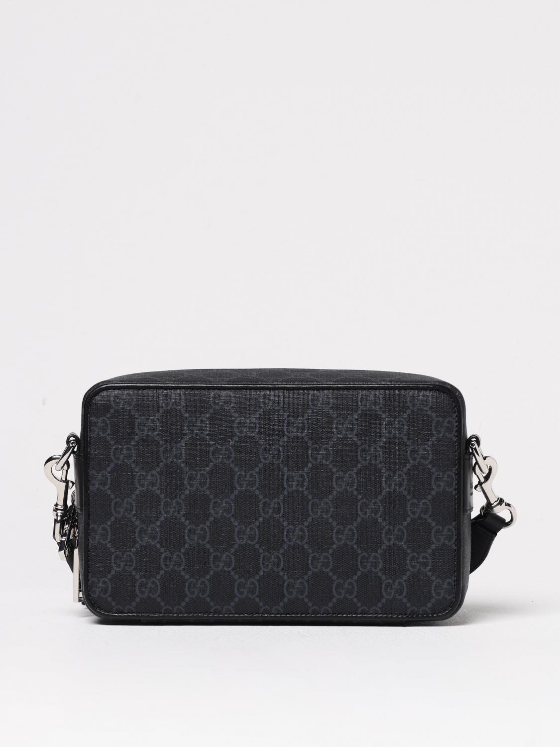 GUCCI: Shoulder bag men - Black | Gucci shoulder bag 792456FADJA online ...