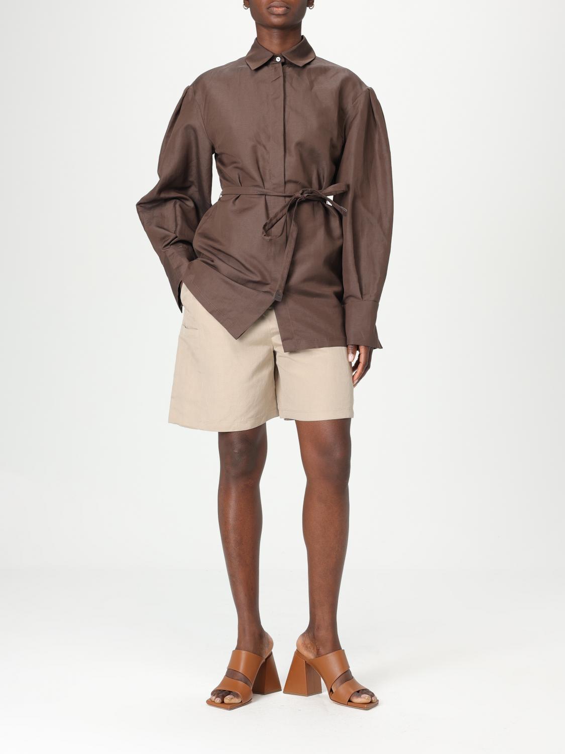 MAX MARA: Sweater woman - Coffee | Max Mara shirt 2511191039600 online ...