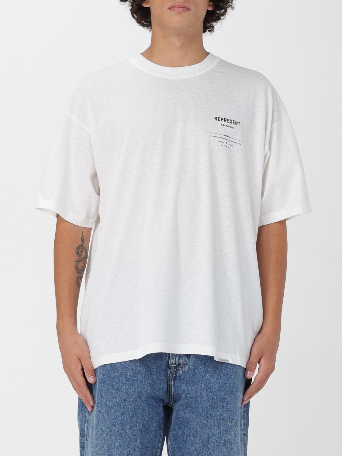 REPRESENT: T-shirt men - White | Represent t-shirt MLM100286 online at ...