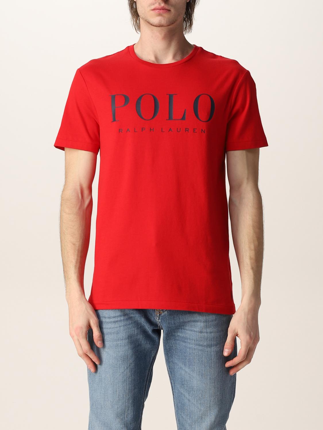 POLO RALPH LAUREN: Herren T-Shirt - Rot | Polo Ralph Lauren T-Shirt 710860829 online auf GIGLIO.COM