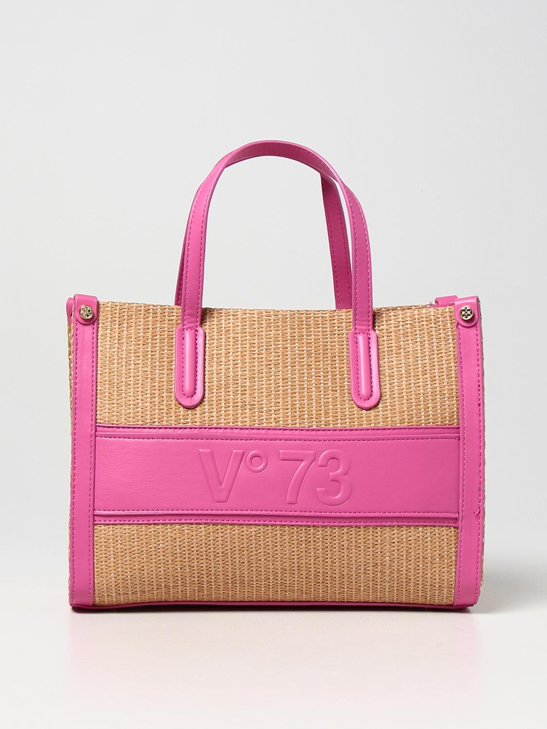V73: Sorrento Bis V ° 73 raffia bag - Biscuit | V73 tote bags 73BS6AZ02 ...