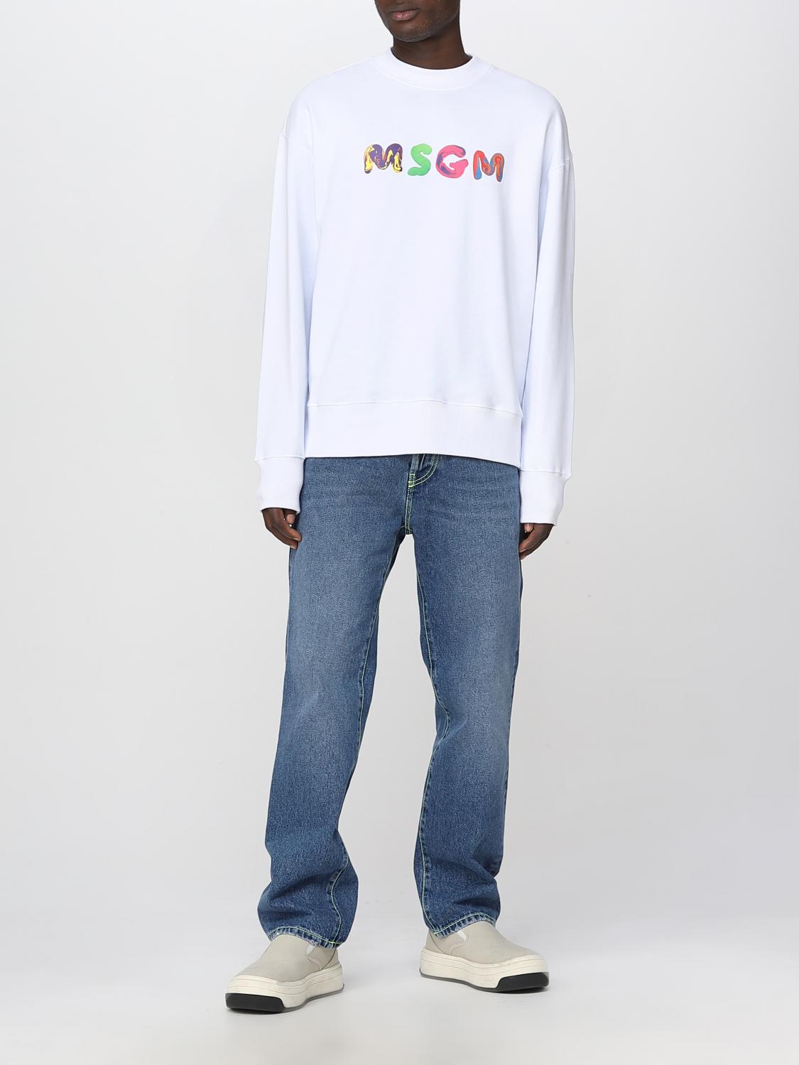 MSGM Sweatshirt men - White | 3340MM175227799 | GIGLIO.COM
