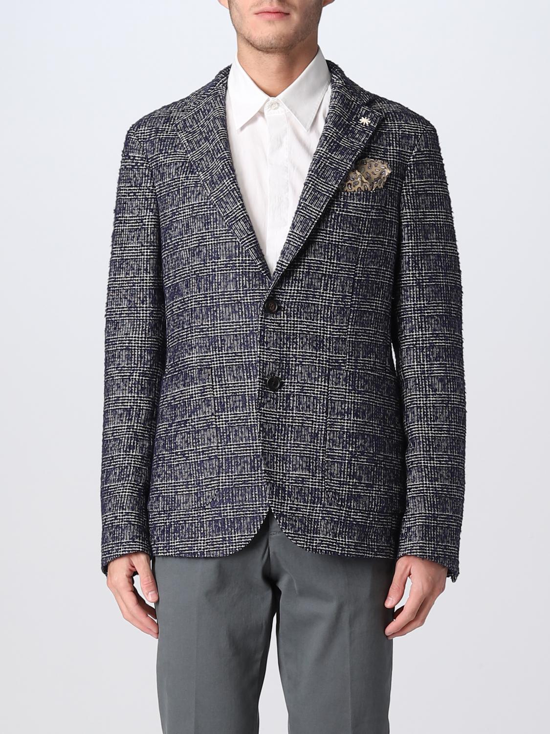 MANUEL RITZ: Jacket men - Blue | Manuel Ritz blazer 3332G2728223681 ...