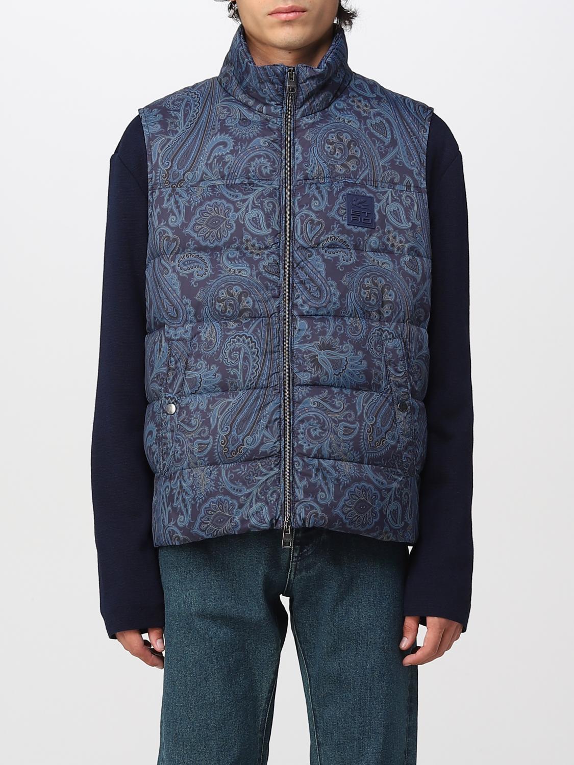 ETRO: Jacket men - Blue | Etro jacket 1S5495525 online at GIGLIO.COM