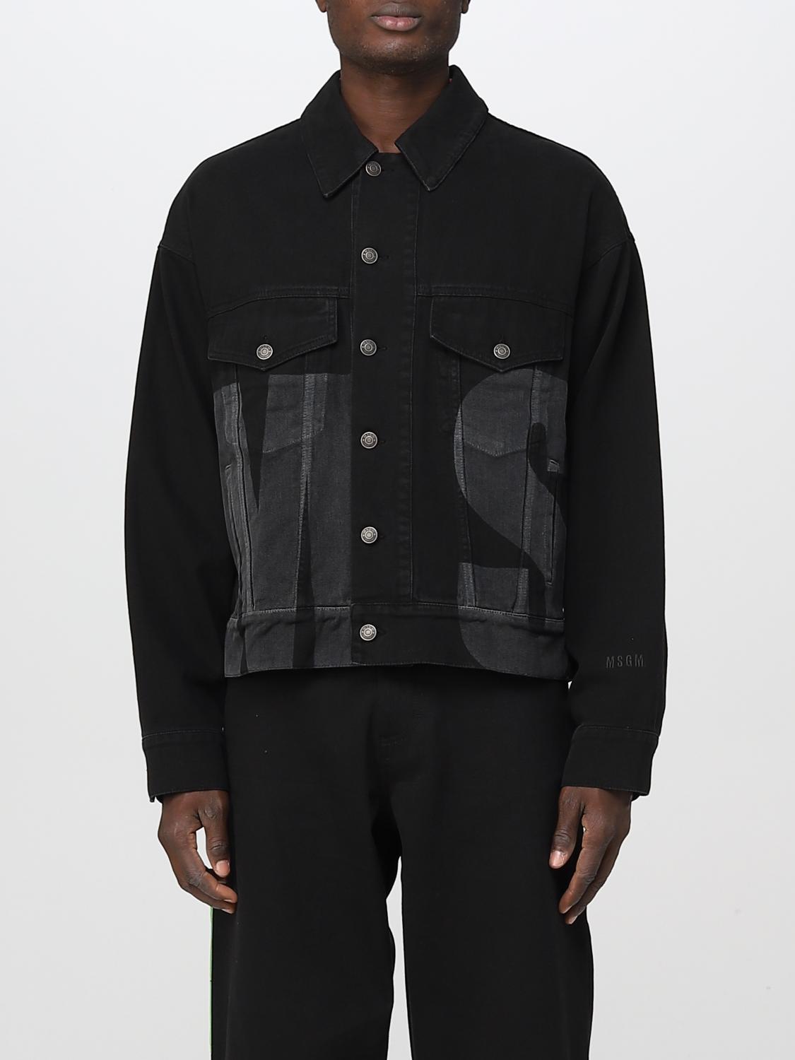 MSGM: Coat men - Grey | MSGM jacket 3340MH40T227581 online at GIGLIO.COM