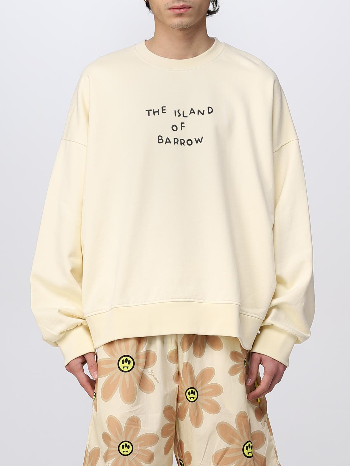 BARROW: Sweatshirt men - Butter | Barrow sweatshirt 034086 online at ...