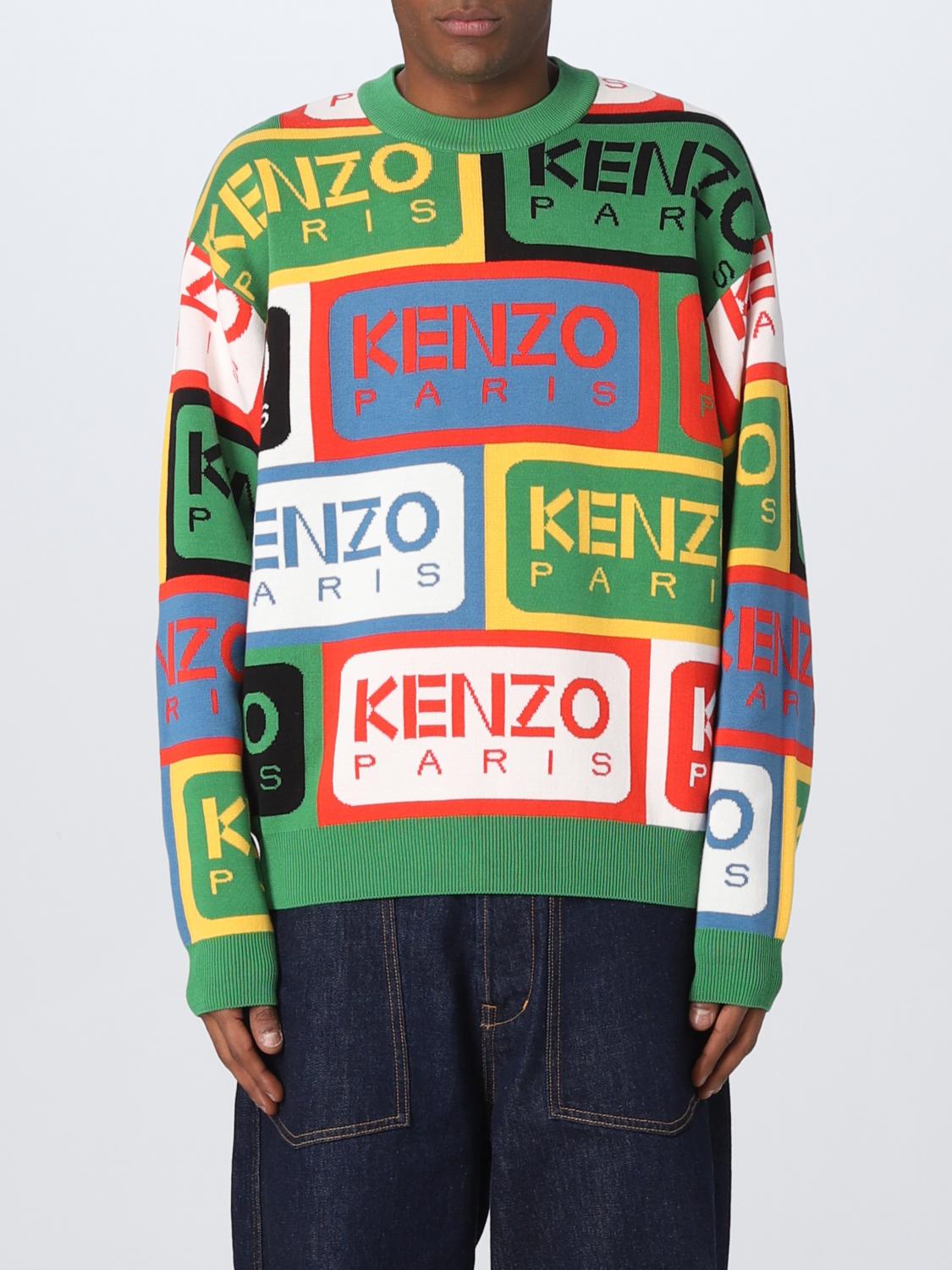 KENZO: Sweater men - Red | Kenzo sweater FD55PU3593CD online at GIGLIO.COM
