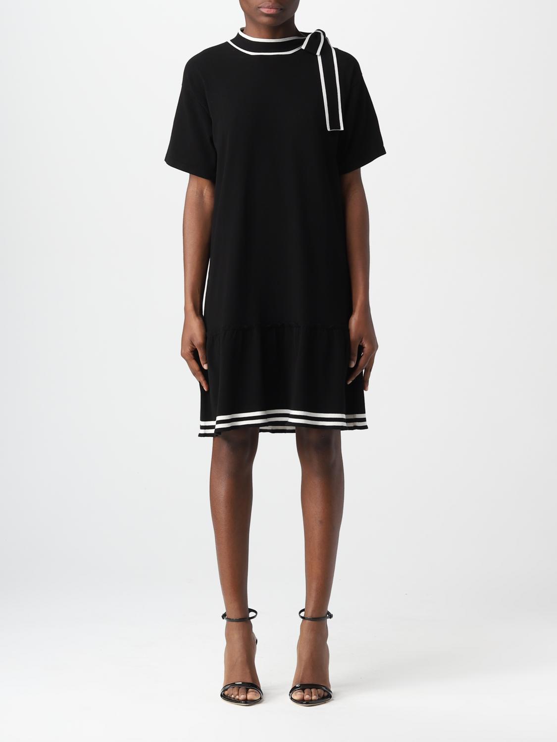 RED VALENTINO: Sweater woman - Black | Red Valentino dress 2R3KD05P6RA ...