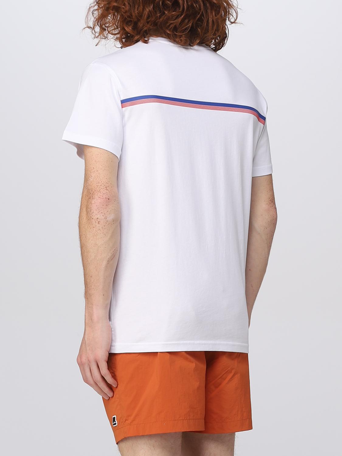K-WAY: T-shirt men - White | K-Way t-shirt K41372W online at GIGLIO.COM