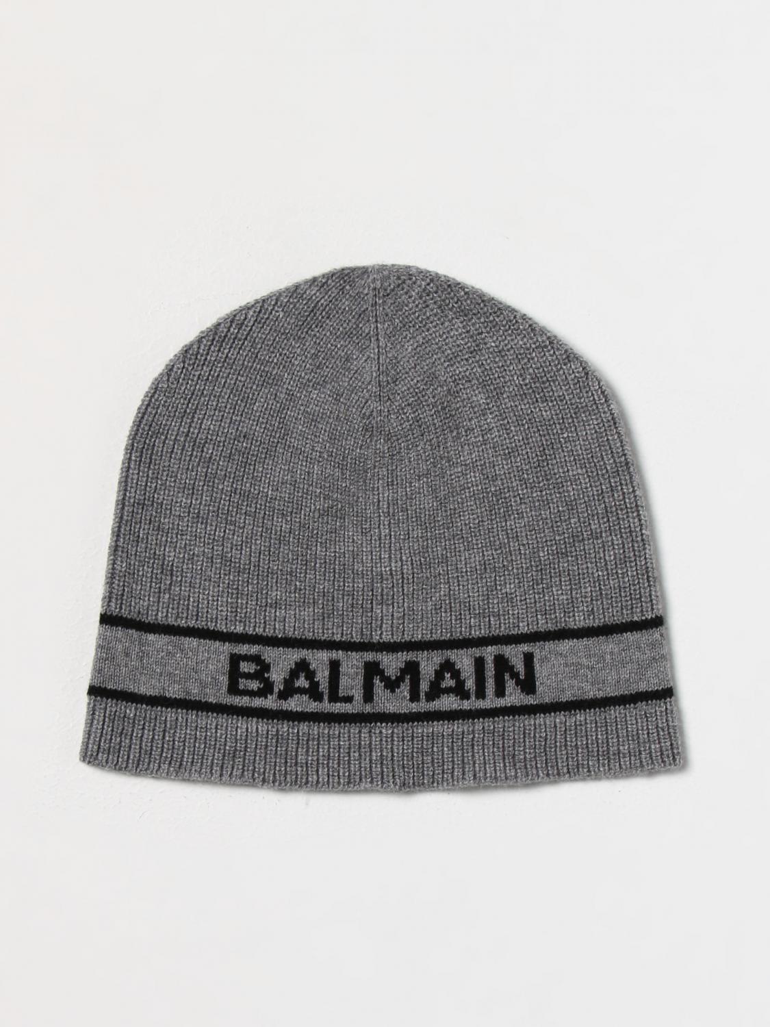 BALMAIN: Hat kids Kids - Grey | Balmain hat BT0P07W0123 online at ...