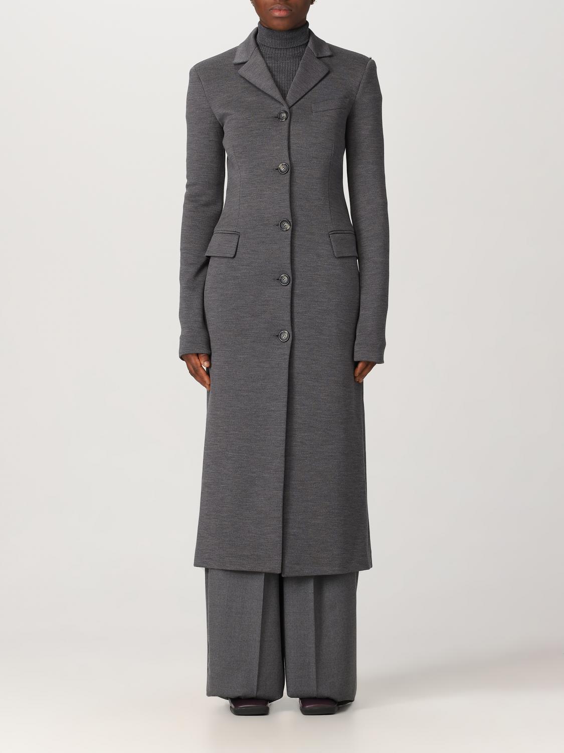 SPORTMAX: coat in stretch wool - Grey | Sportmax coat 2329060133600 ...