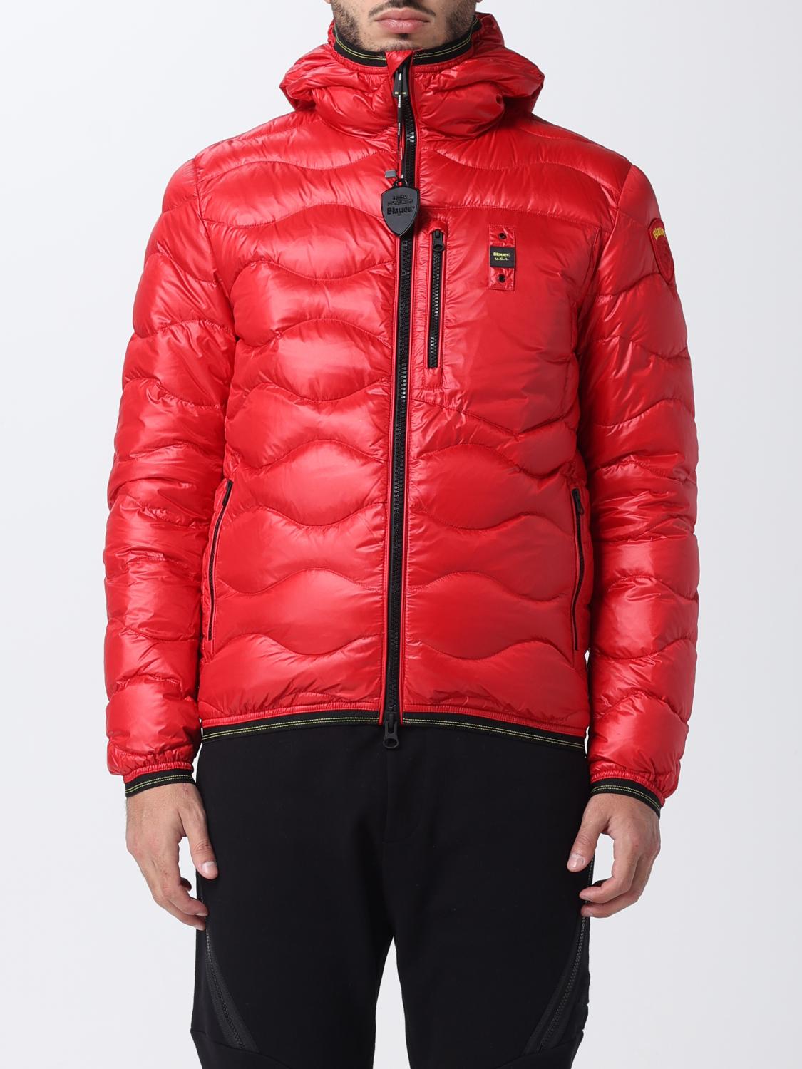 BLAUER: Jacket men - Red | Blauer jacket 23WBLUC03005006355 online at ...