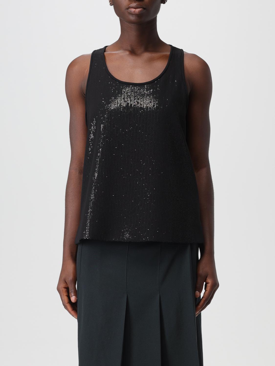 MAX MARA: top with all-over sequins - Black | Max Mara top ...