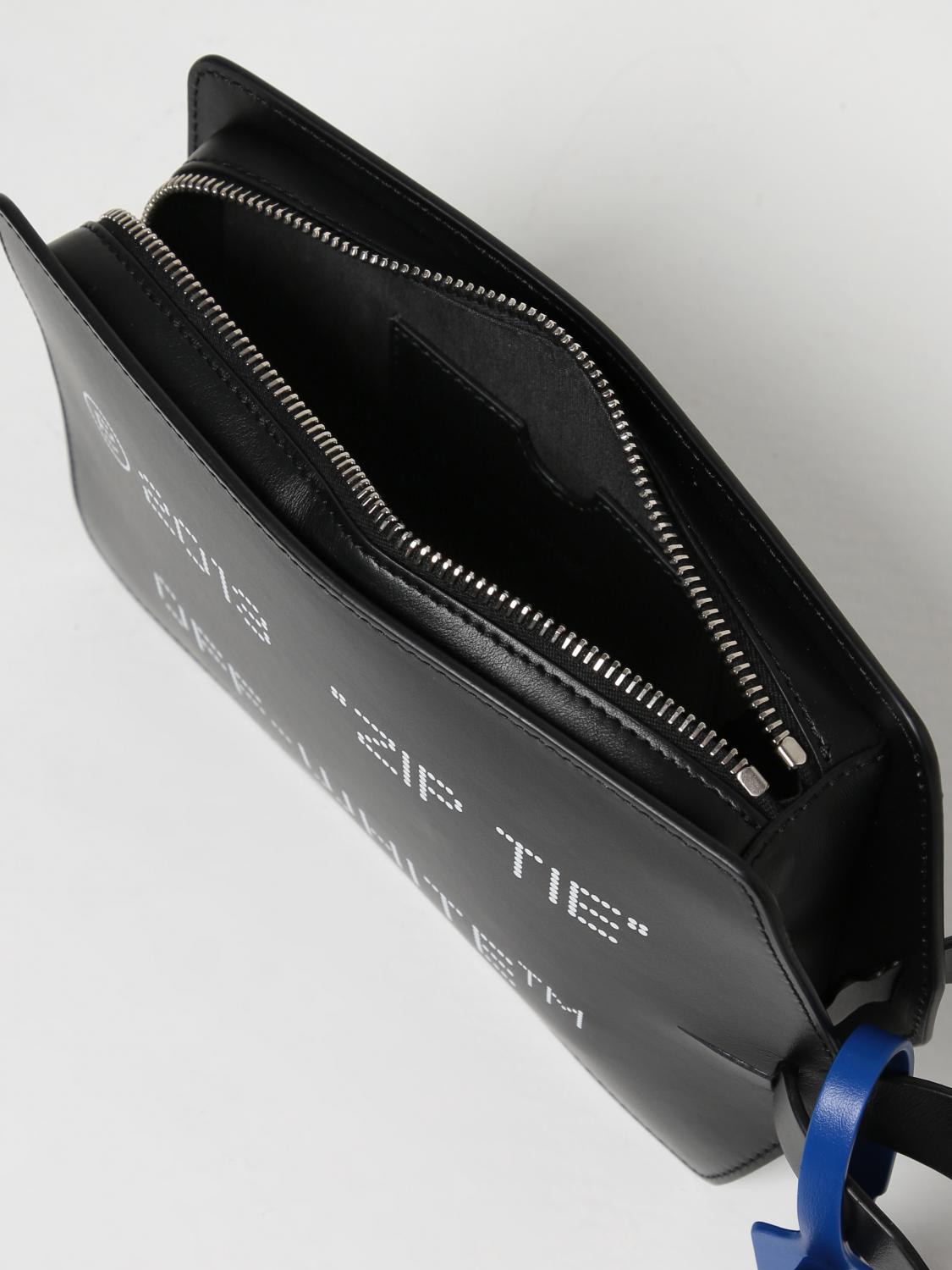 OFF-WHITE: Bags men - Black | Off-White briefcase OMNS021F23LEA001 ...