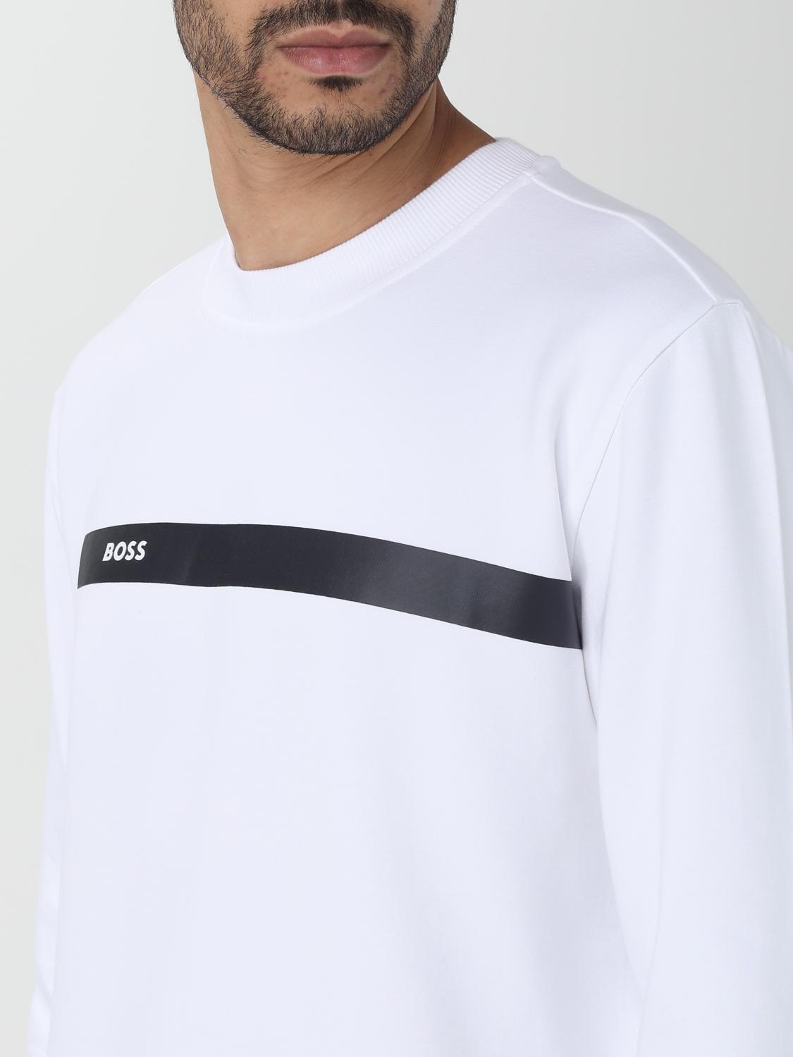 BOSS: Sweater men - White | Boss sweater 50498227 online at GIGLIO.COM