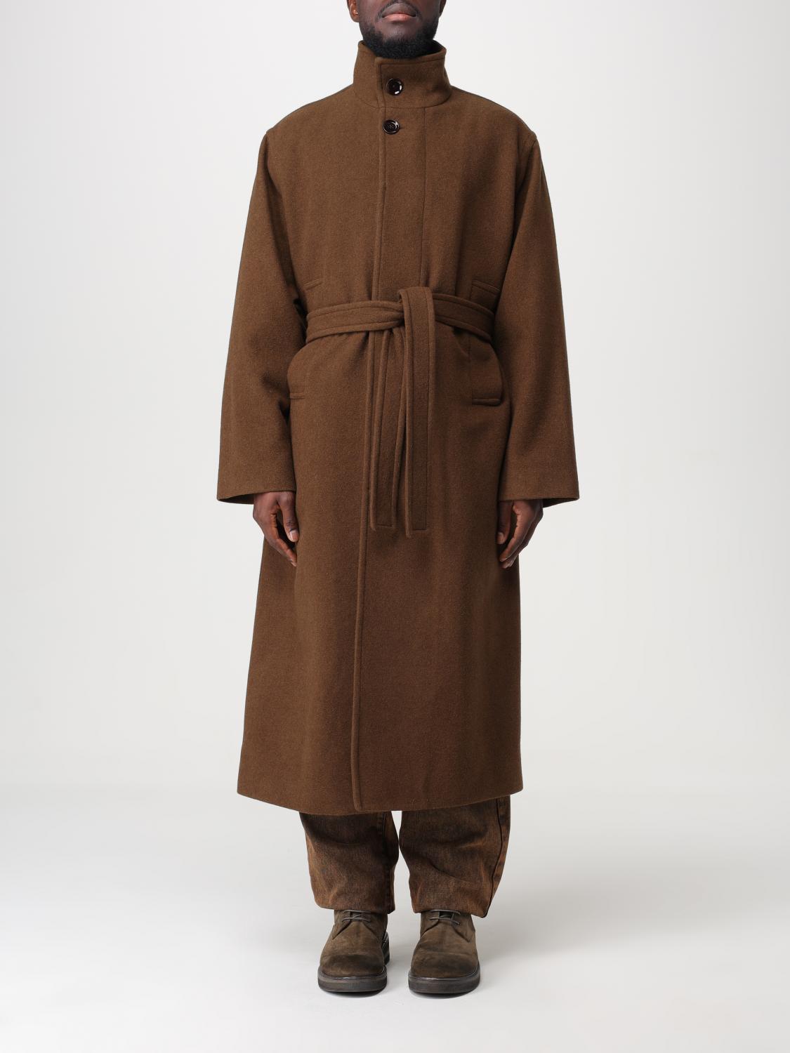 LEMAIRE: Coat men - Tobacco | Lemaire coat CO1032LF1135 online at ...