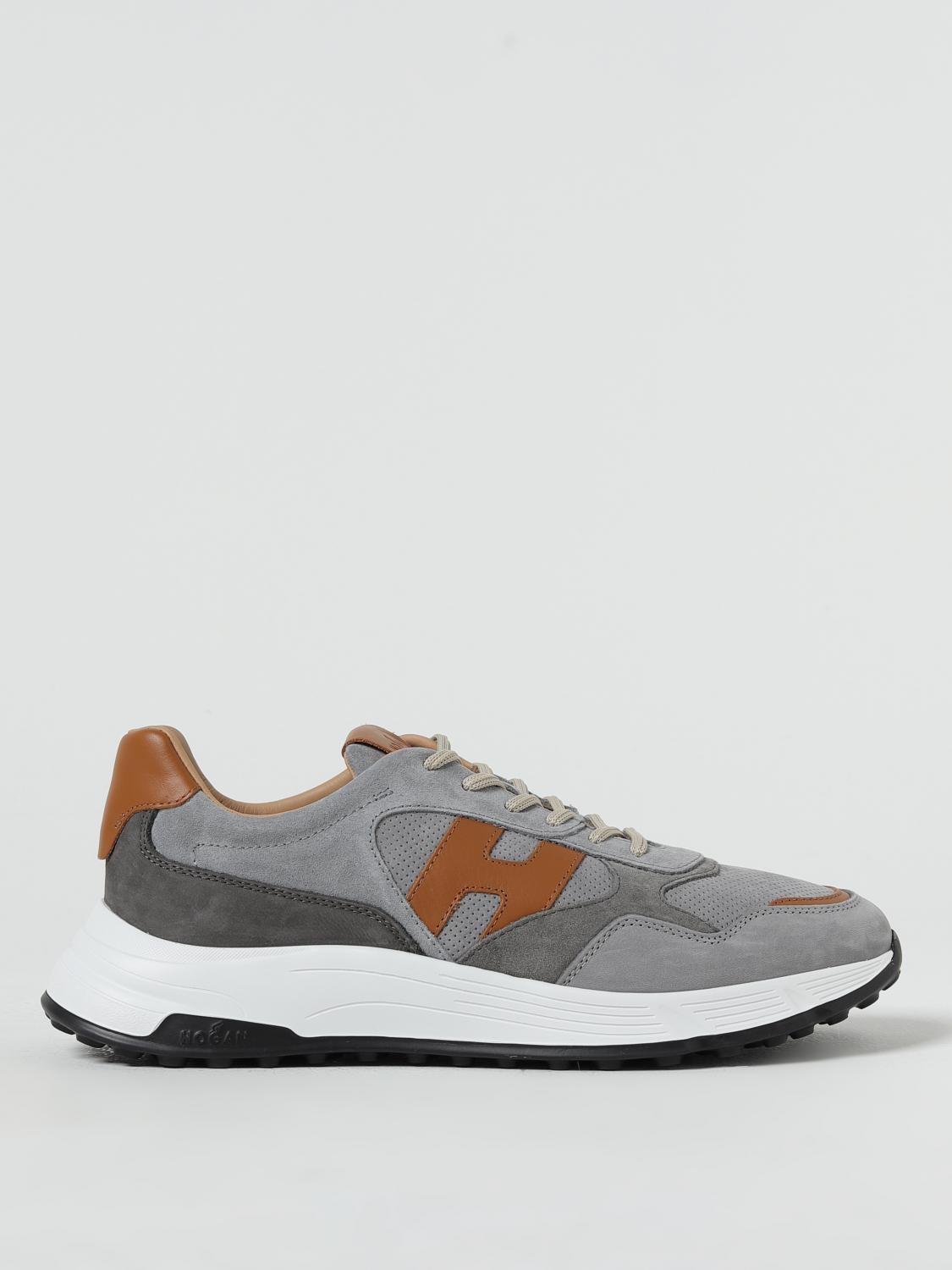 HOGAN: Hyperlight leather sneakers - Grey | Hogan sneakers ...