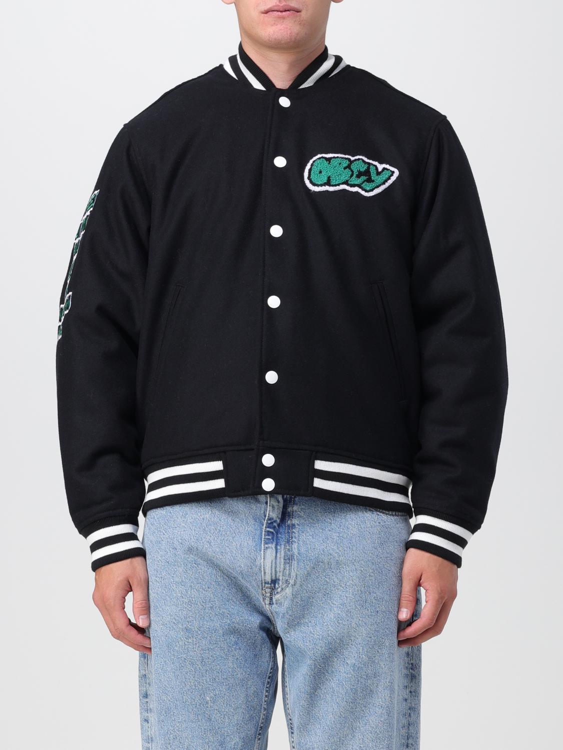 OBEY: Jacket men - Black | Obey jacket 121800552 online at GIGLIO.COM