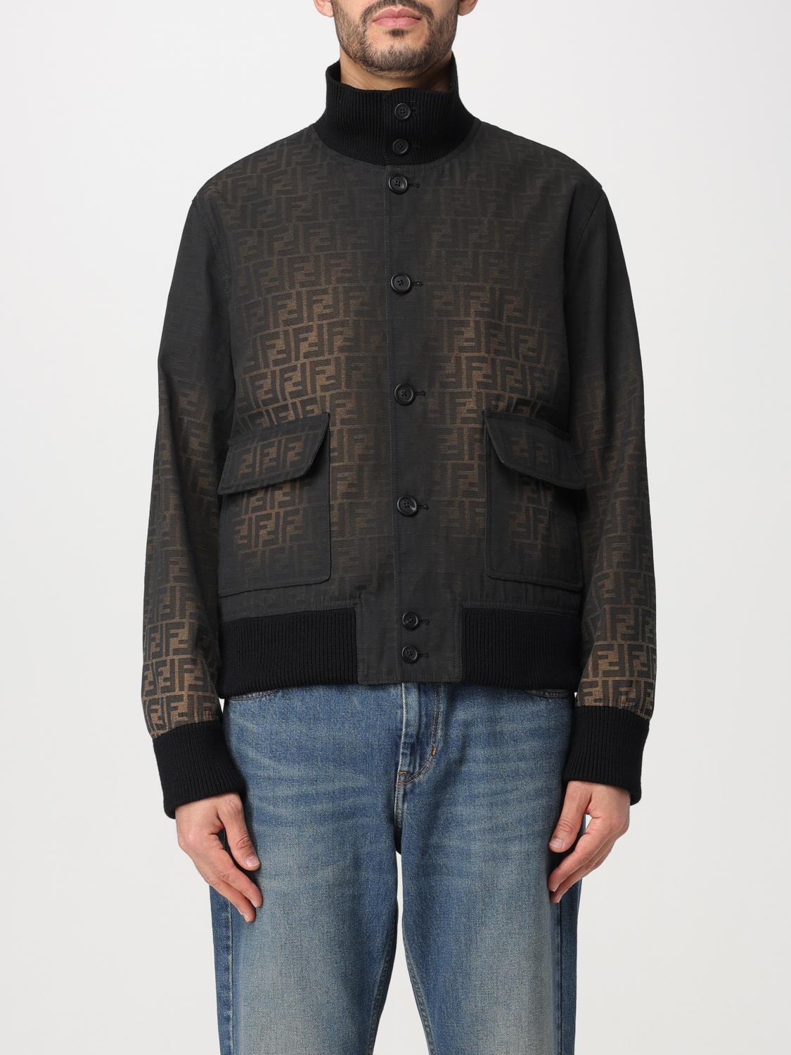 FENDI: Jacket men - Black | Fendi jacket FW1165AQMW online at GIGLIO.COM