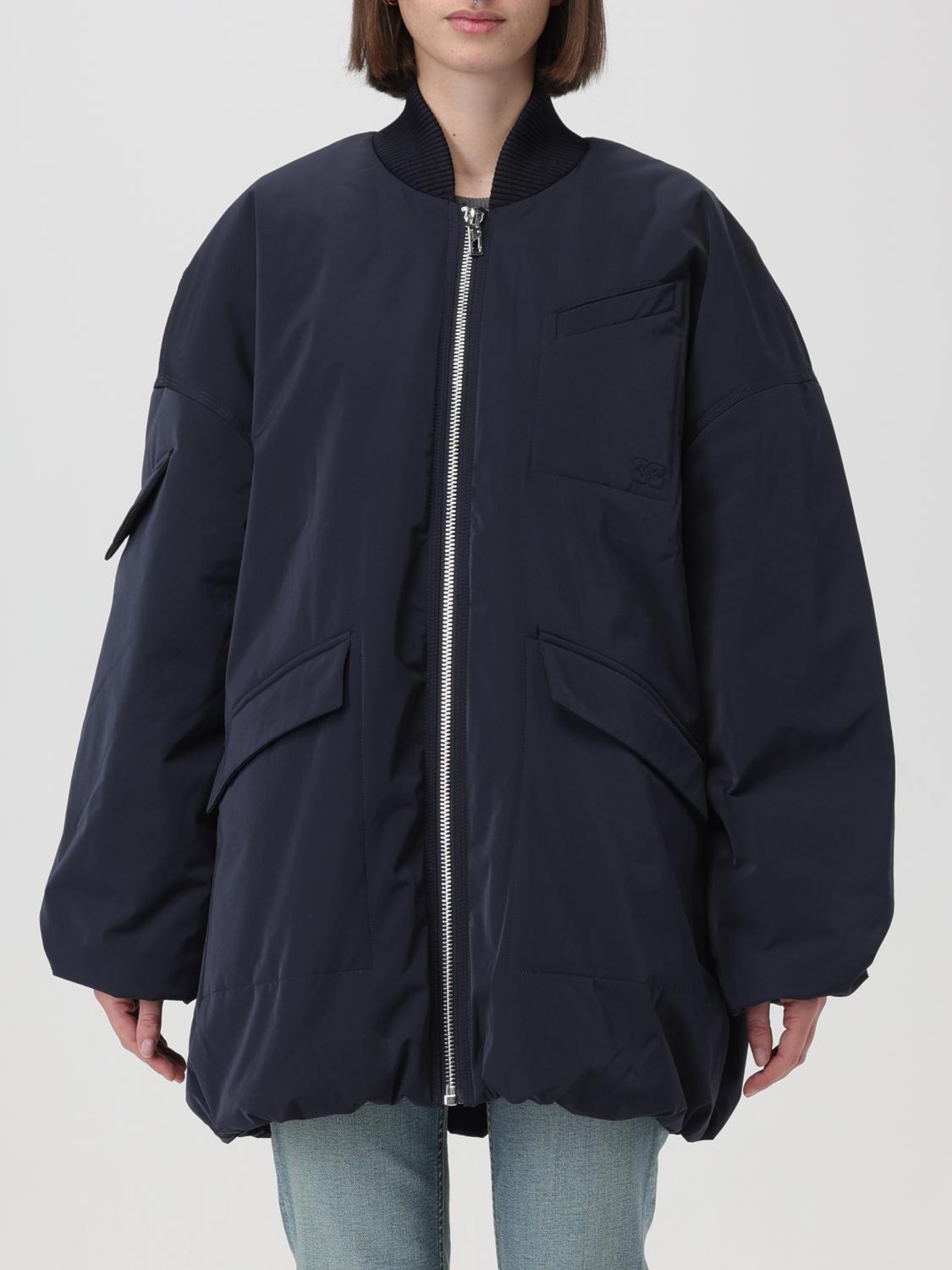 GANNI: Jacket woman - Sky | Ganni jacket F8804 online at GIGLIO.COM