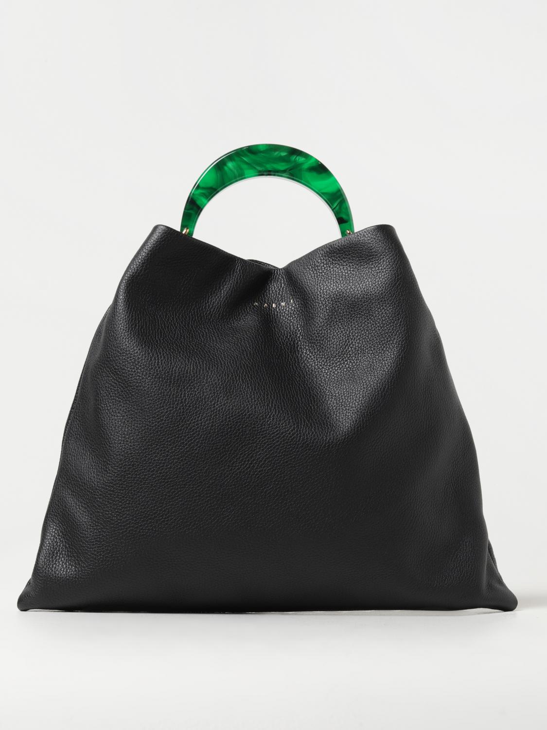 MARNI: Shoulder bag woman - Black | Marni handbag SCMP0063U0LV688 ...