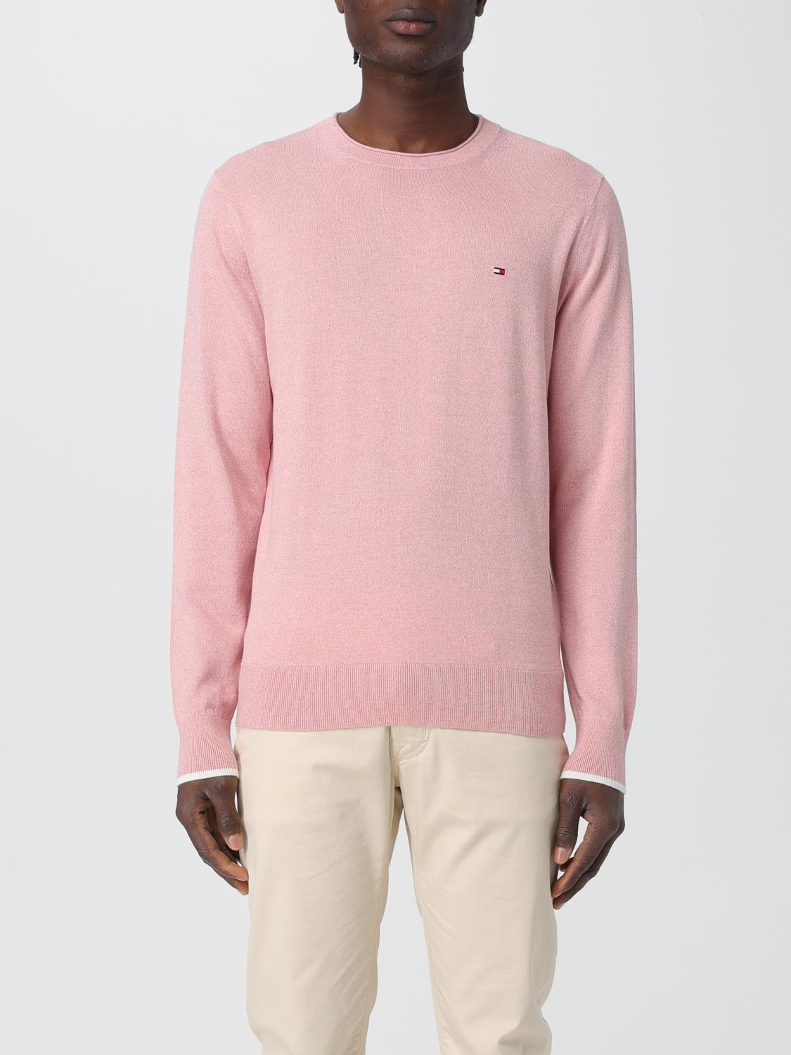 Pink tommy hilfiger jumper mens store