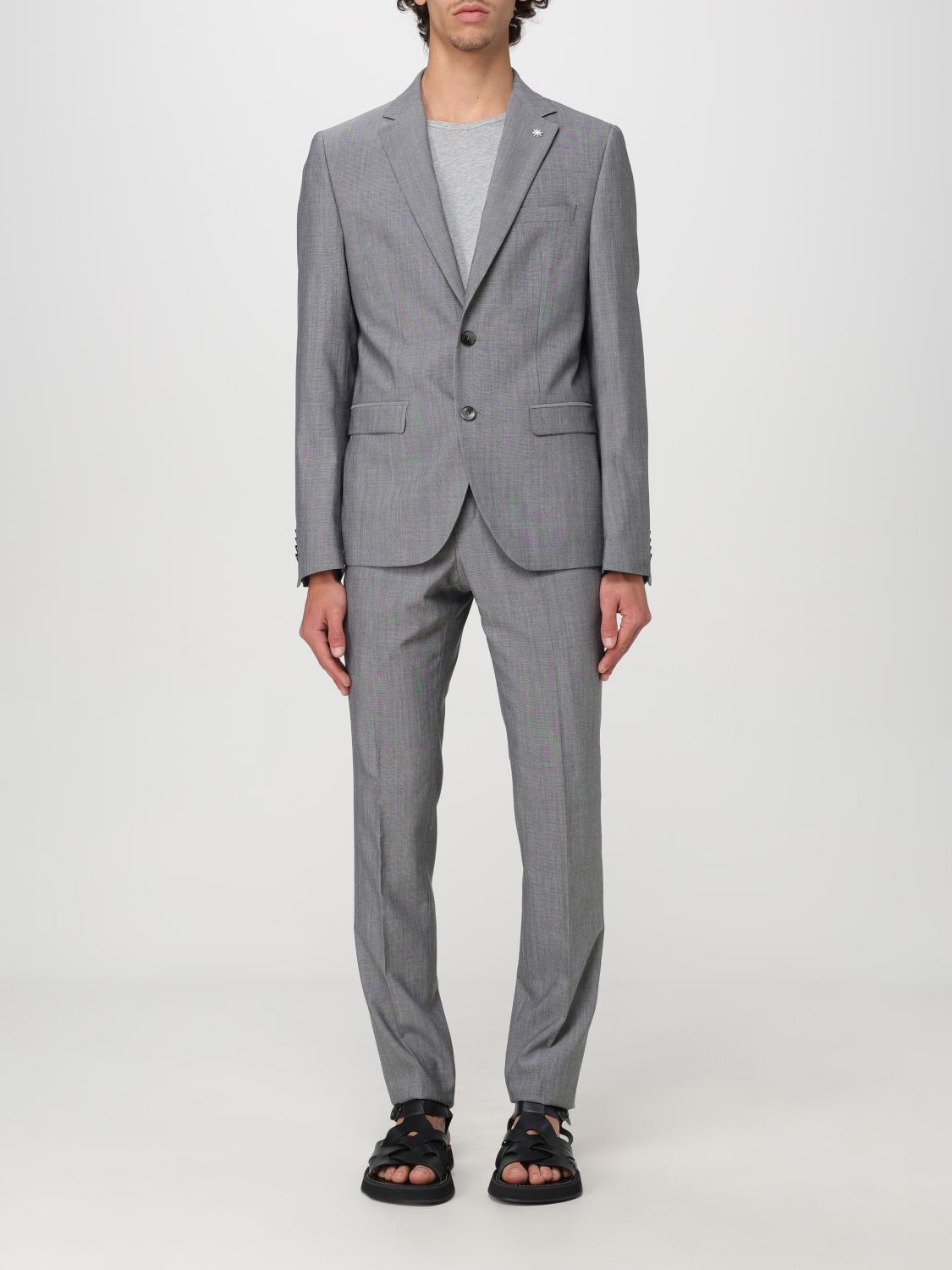 MANUEL RITZ: Suit men - Grey | Manuel Ritz suit 3632A3109240001 online ...