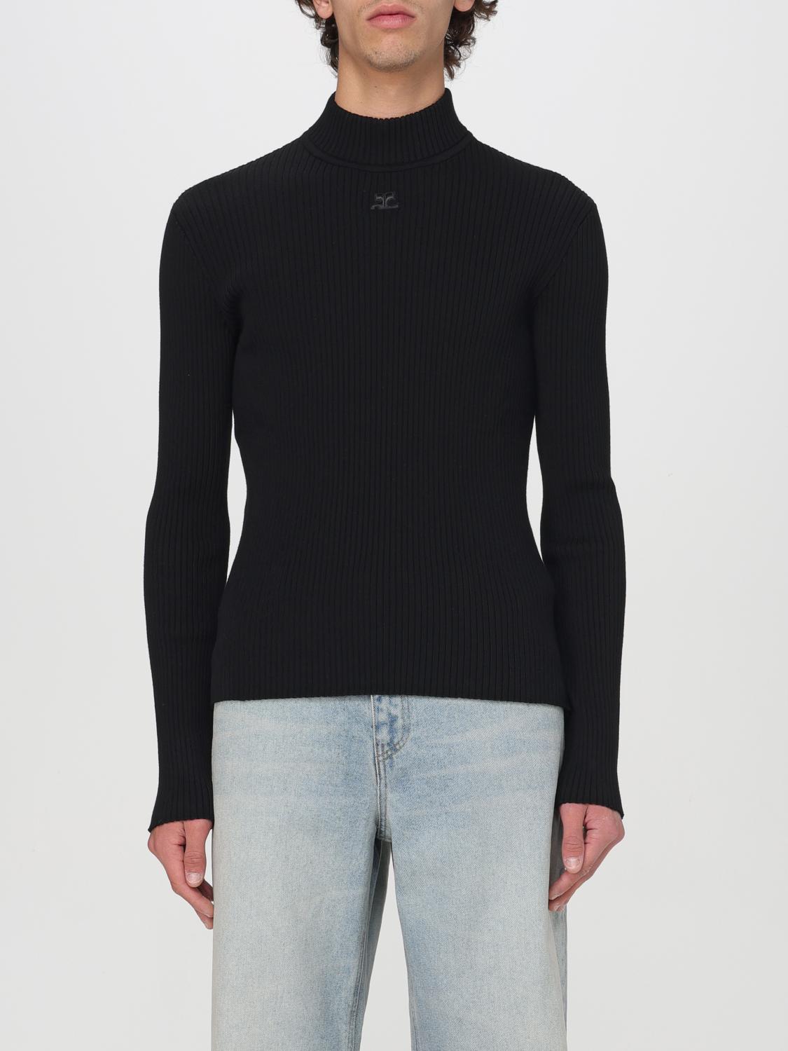 COURRÈGES: Courrèges men's sweater - Black | Courrèges sweater ...